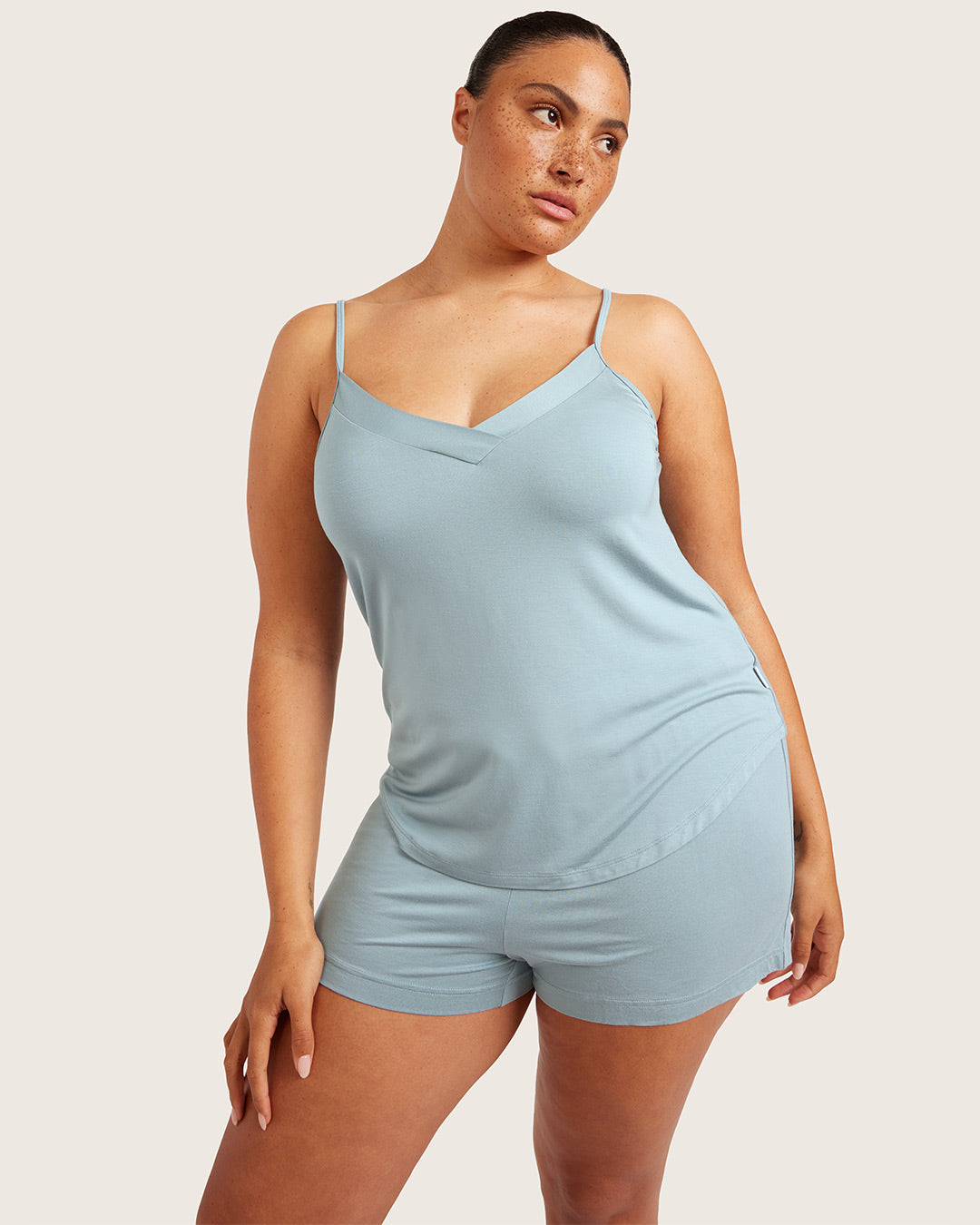Bamboo Women's Sleep Cami in Mineral Blue – Boody NZ