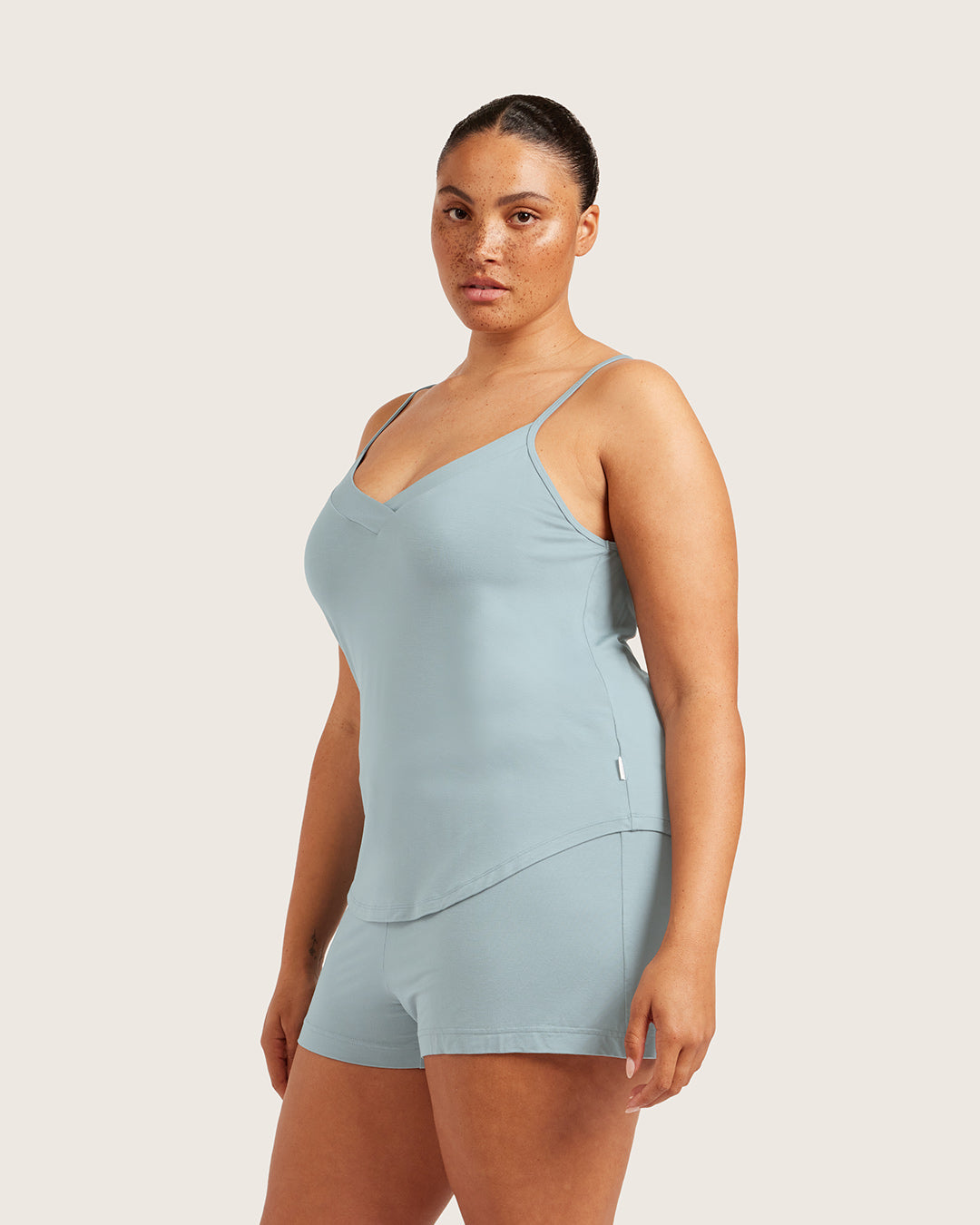 Bamboo Women's Sleep Cami in Mineral Blue – Boody NZ