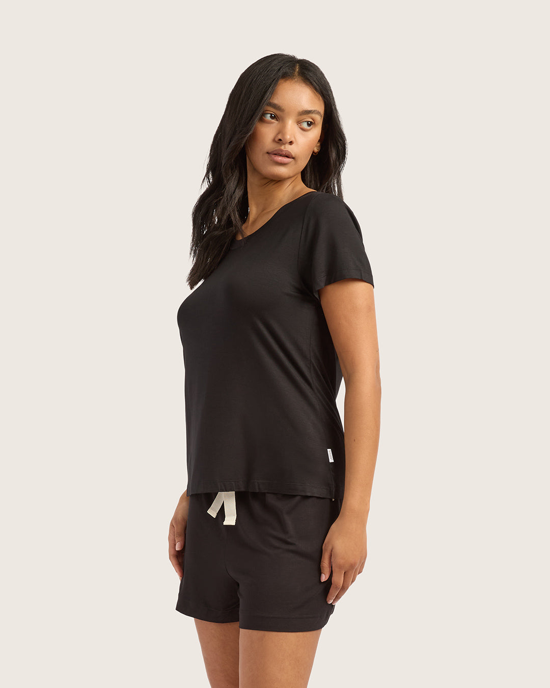 Bamboo Women's Sleep Tee in Black – Boody NZ